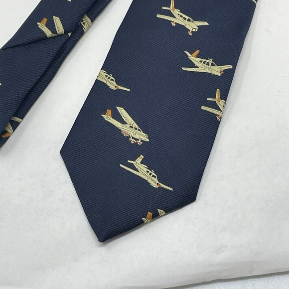 trevira | Accessories | Mens Neck Tie Necktie Trevira Blue Airplane ...